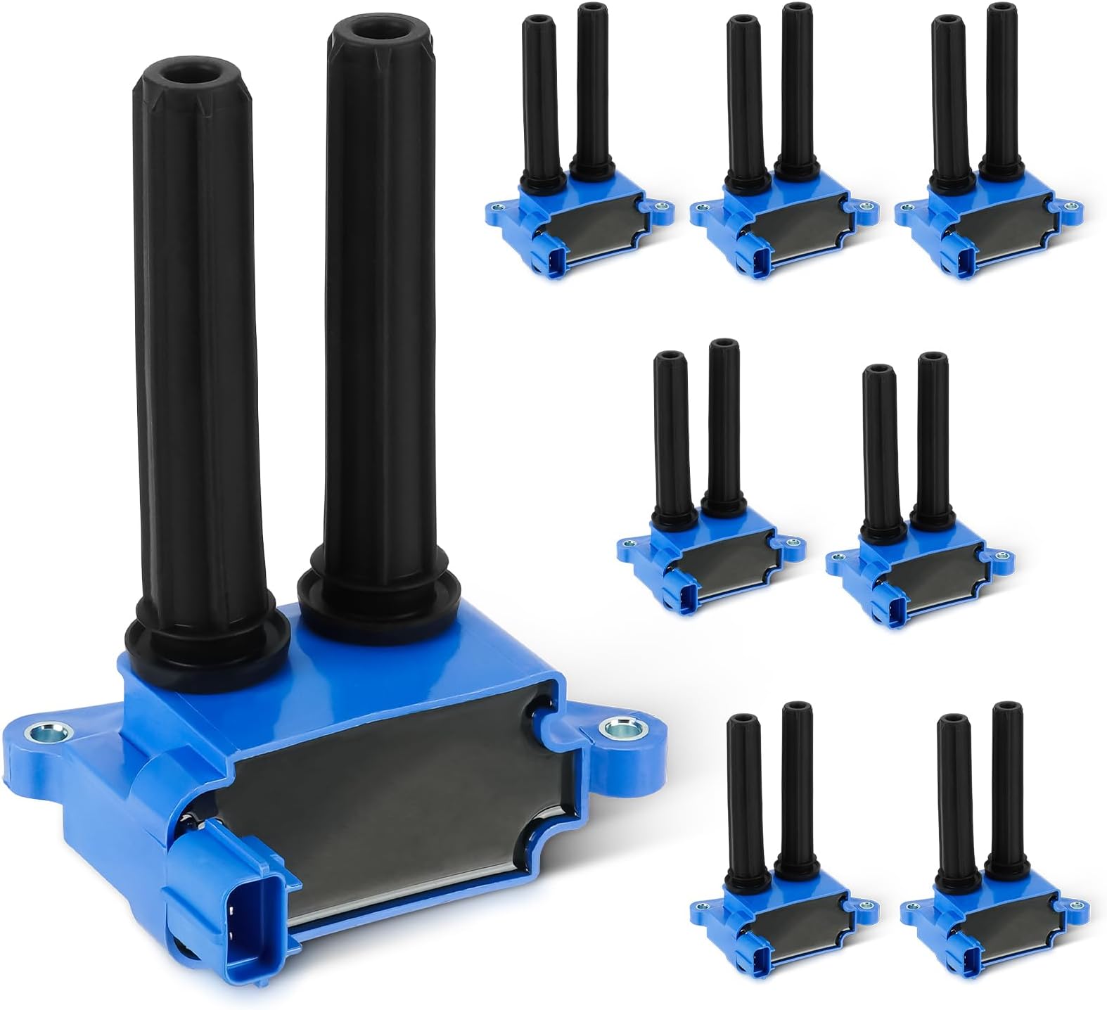 Amazon.com: Blue Set of 8 Ignition Coil Pack Compatible with Dodge ...