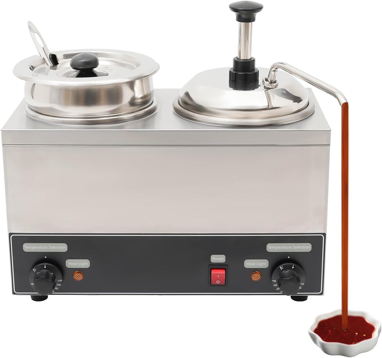 Amazon.com: BANLICALI Sauce Warmer Heater Cheese Dispenser with Pump ...
