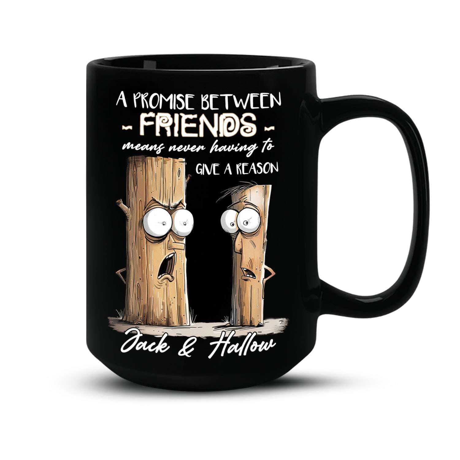 Amazon.com: Cute Friends Coffee Mug, Personalized Besties Ceramic Cup ...