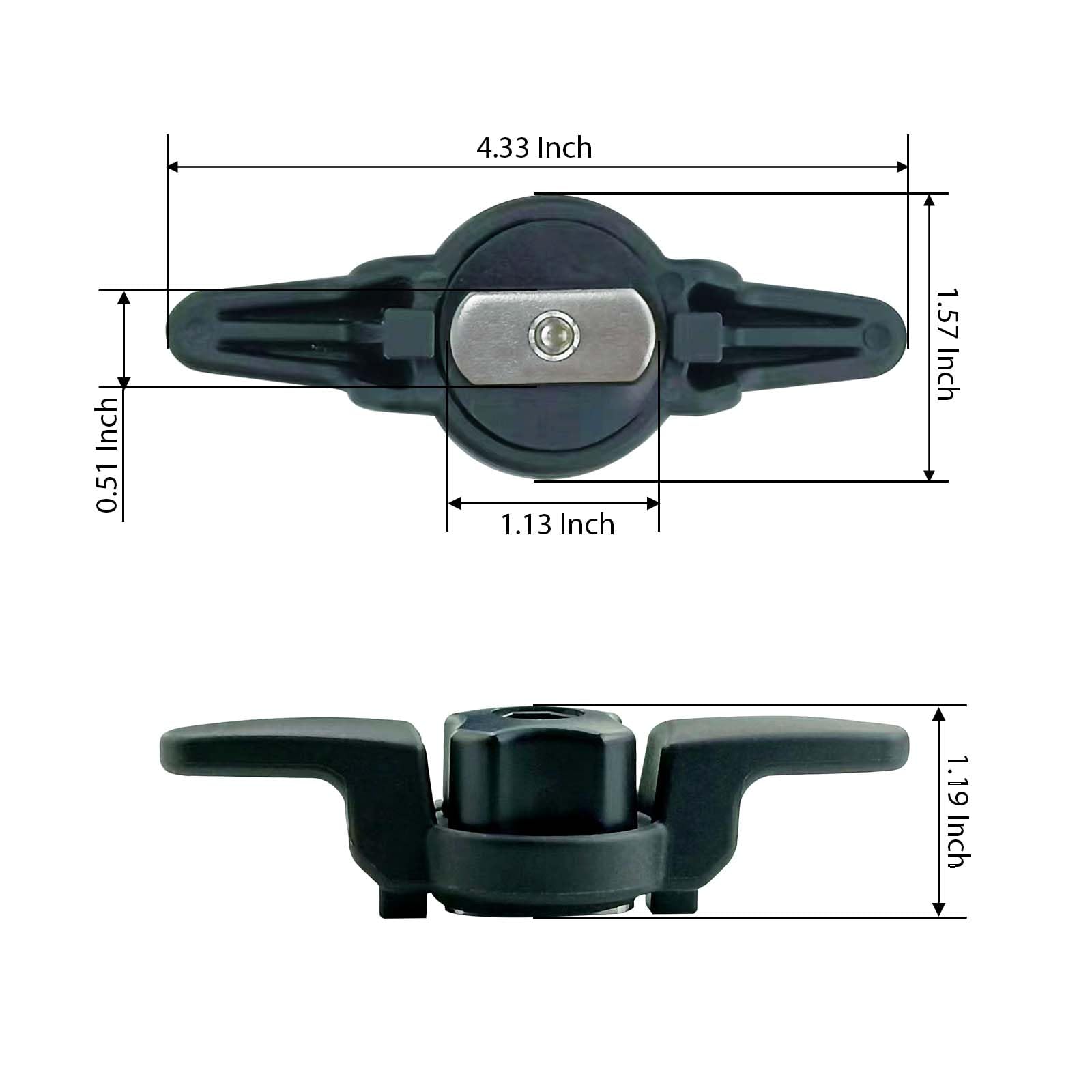 Snapklik.com : Kayak Track Mount Line Cleat, Kayak Anchor Cleat For ...