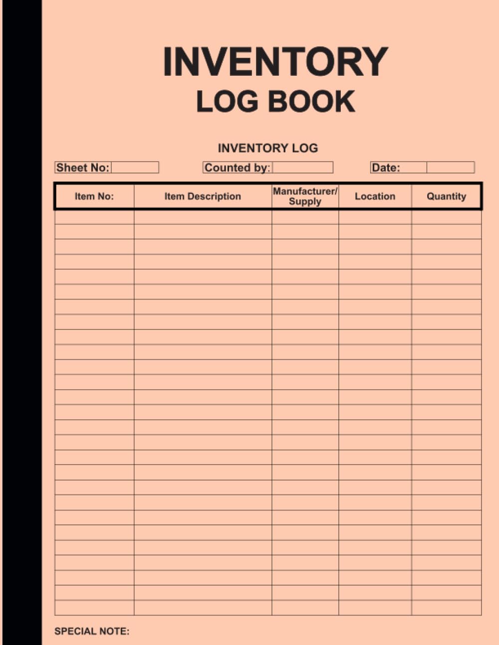 Amazon.com: Inventory Log Book: Track your inventory to improve ...