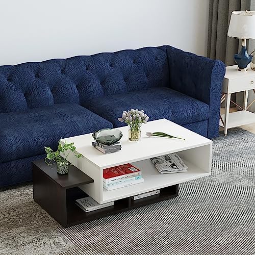 BLUEWUD Smohn Engineered Wood Coffee Center Sofa Tea/Teapoy Console ...