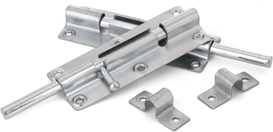 LouMaxx Deurgrendel, set van 2 stuks, vergrendelingsslot 38 x 100 mm ...