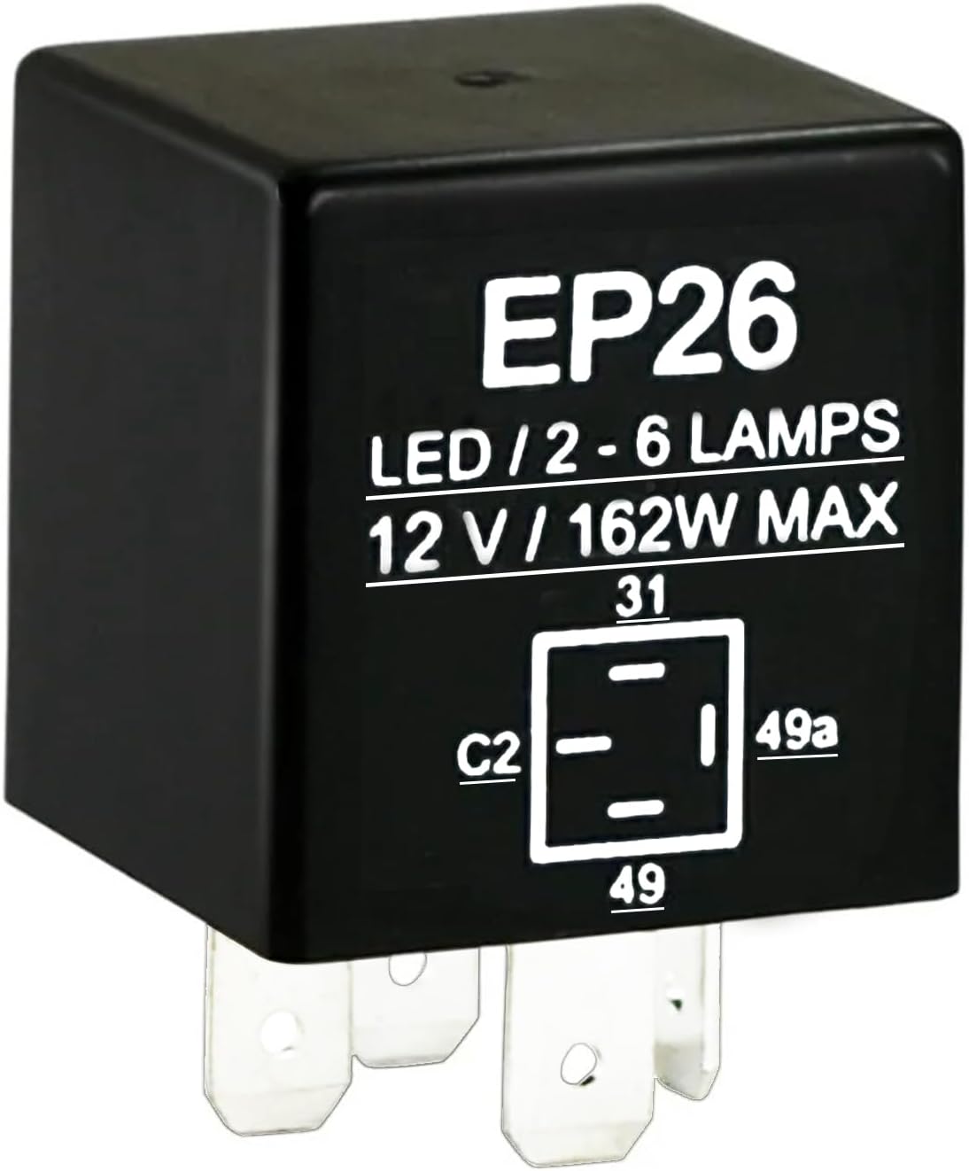 Amazon.com: 4 pin EP26 LED Turn Signal Flasher Relay Compatible with ...