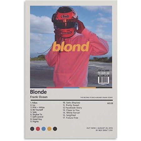 Amazon.com: Kopoo Frank Ocean Blond Art Fabric Poster Wall Decor HD ...