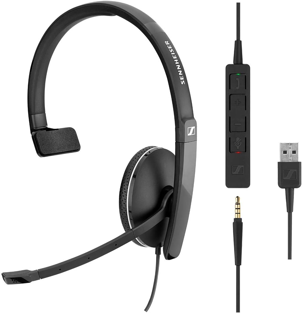 Sennheiser EPOS I PC 7 USB - Lightweight Single-Sided On-Ear Headset PC ...
