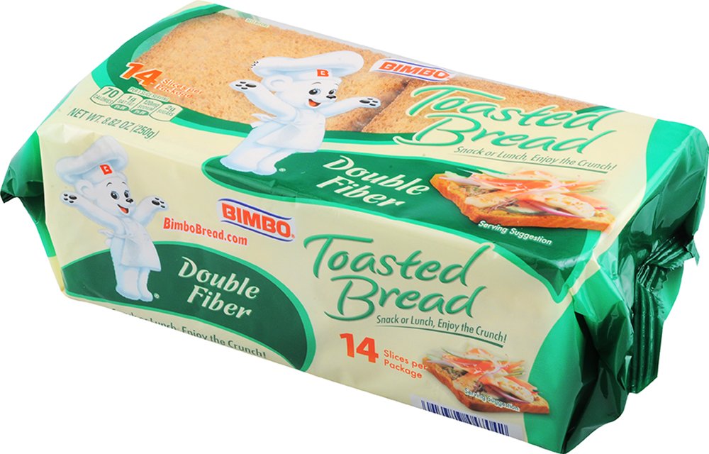 Bimbo Toasted Bread Double Fiber