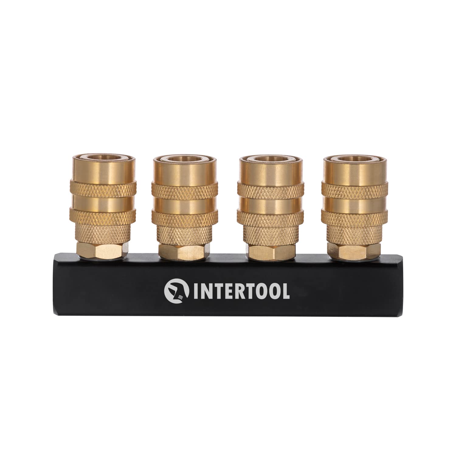 Snapklik.com : INTERTOOL 4-Way Straight Air Splitter Manifold