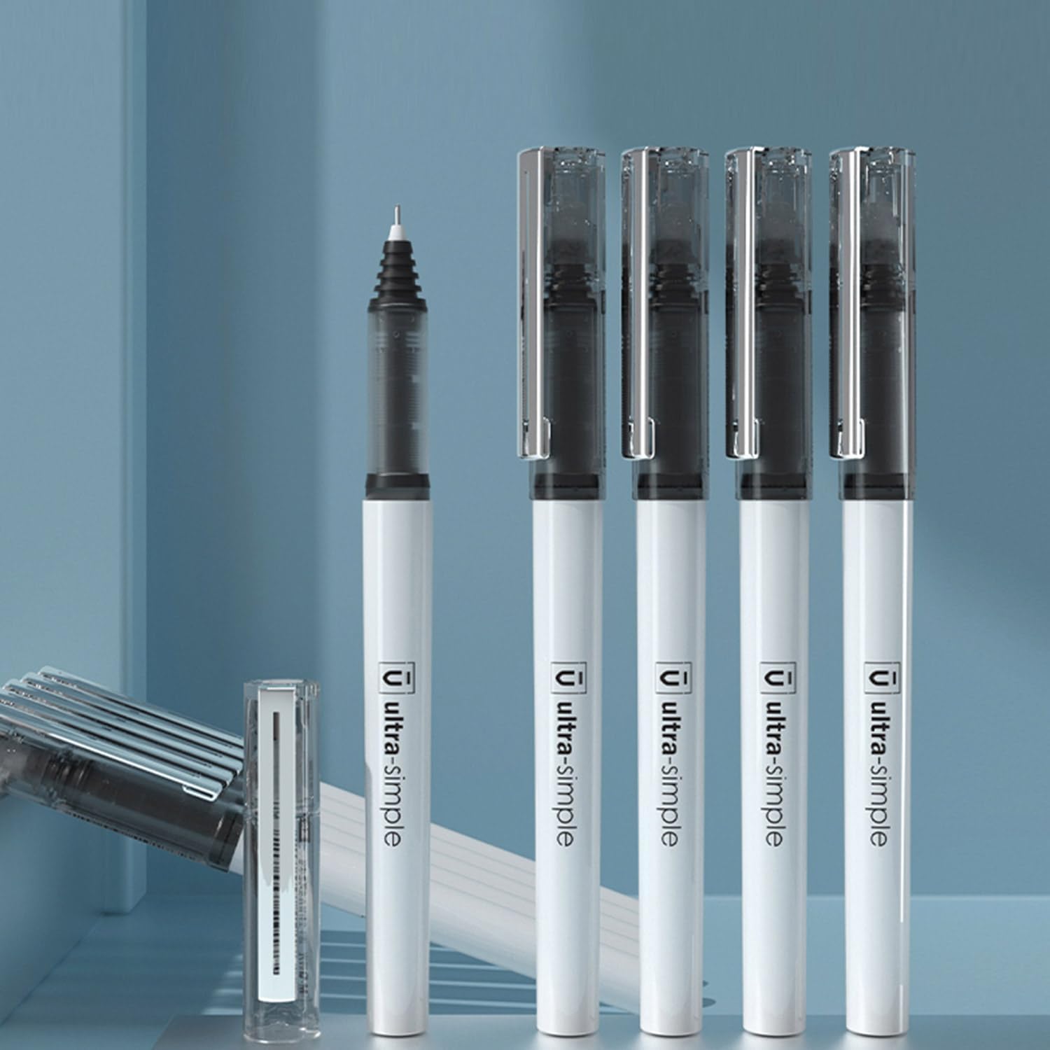 Amazon.com: M&G 10 Pcs Liquid Rollerball Pens 0.5mm Ultra Fine Point ...