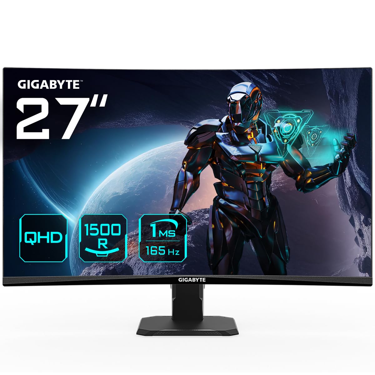 Gigabytegs27qc 27 Qhd Curved Gaming Monitor 2560 X 1440 165hz ...