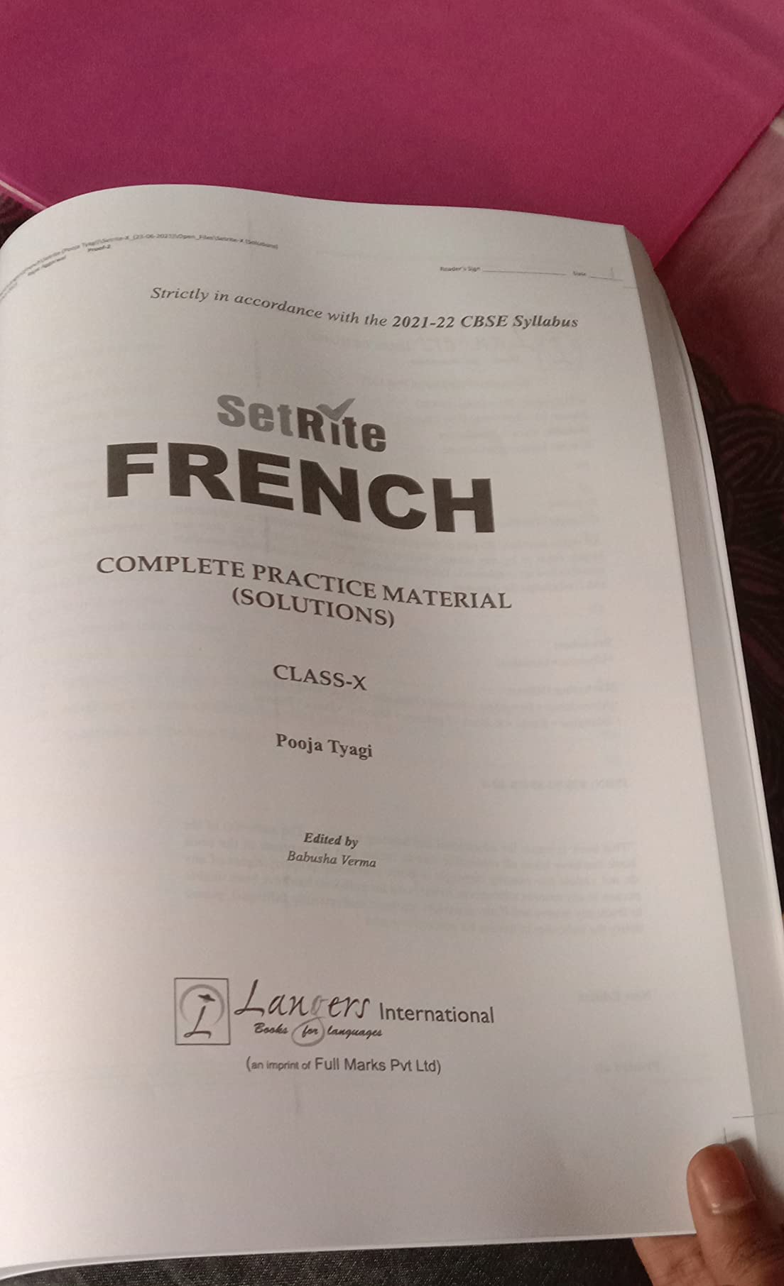 Setrite French - 10 Complete Practice Material