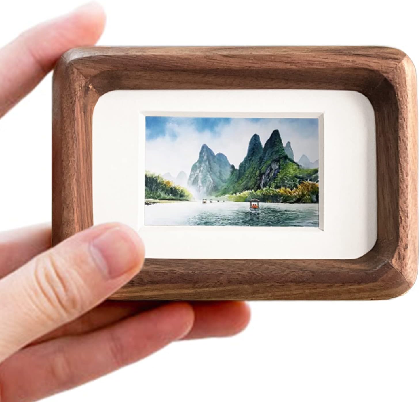 Amazon.com - gardorw solid wood photo frame, Natural black walnut frame ...