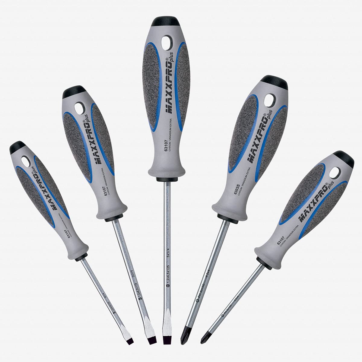 Amazon.com: Witte MAXX Plus 5 Pc Set: 3 Slotted, 2 Phillips : Tools ...