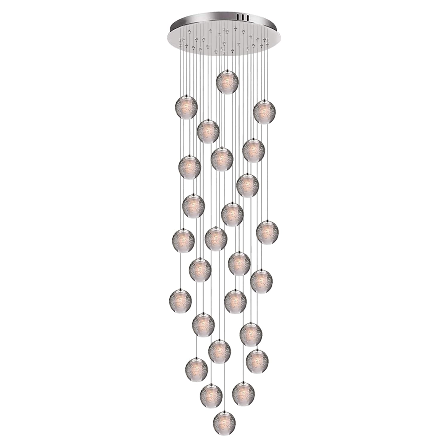 Crystal Chandelier Modern Pendant Light Led Raindrop Ceiling Lamp ...