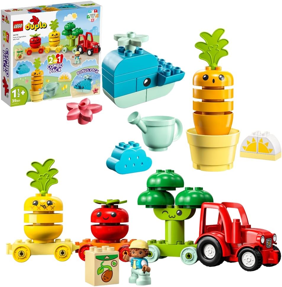 Amazon.com: LEGO DUPLO Fruit & Vegetables Gift Pack 66776 Amazon ...