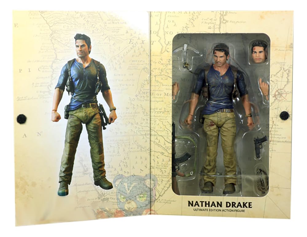 Amazon.com: XIGFK Uncharted 4 Ultimate Nathan Drake Action Figure Model ...