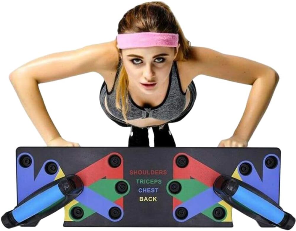 Amazon.com : 9 in 1 Push Up Rack Board Push Ups Board Muscle Training ...