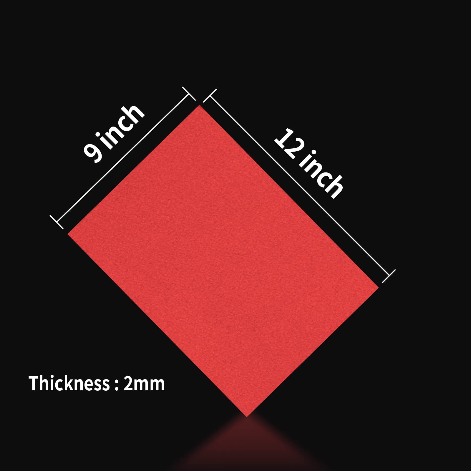 Snapklik.com : 9 X 12 Inch Red Foam Sheets Crafts, 2mm Thick. 25 Pack ...