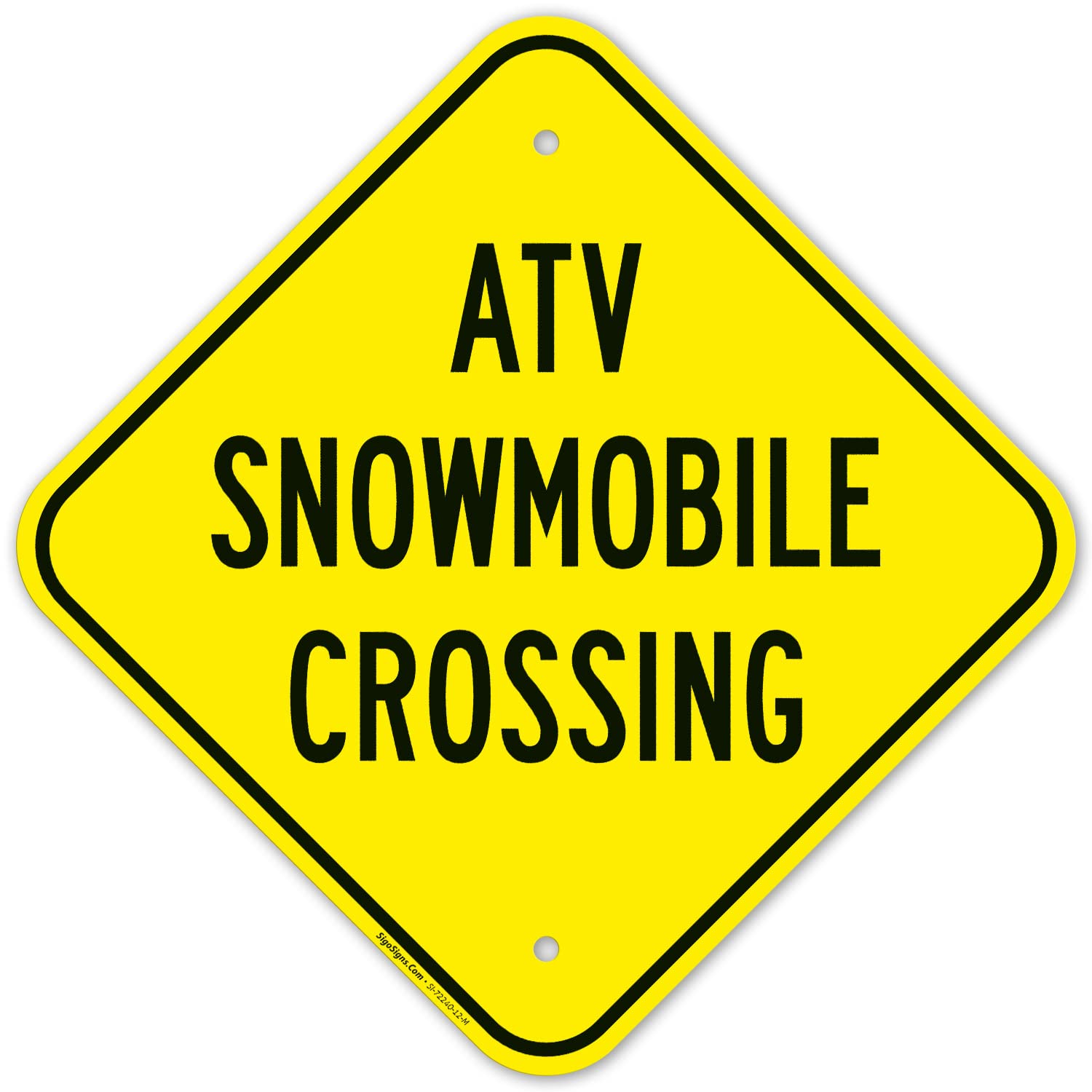 Snowmobile Crossing Sign