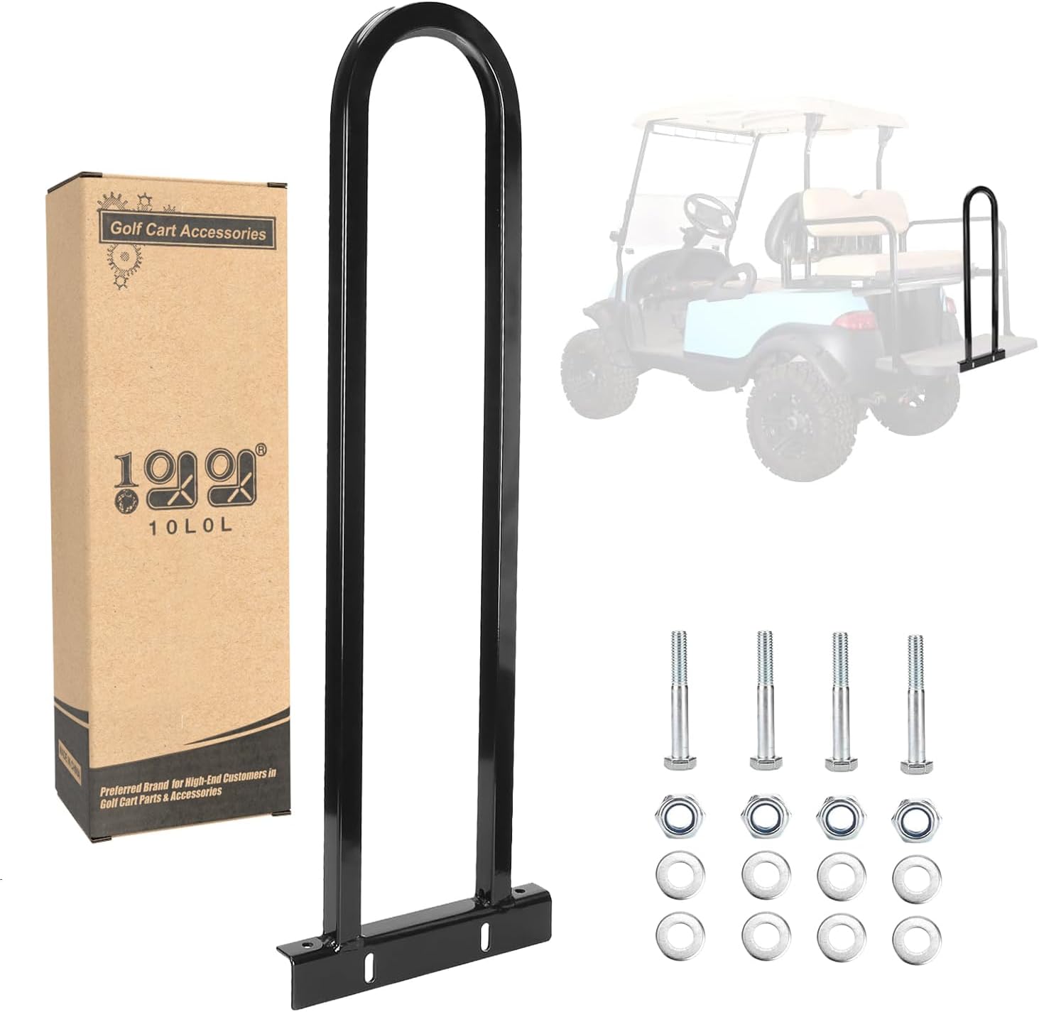 Amazon.com: 10L0L Universal Rear Seat Grab Bar for Yamaha, Club Car ...