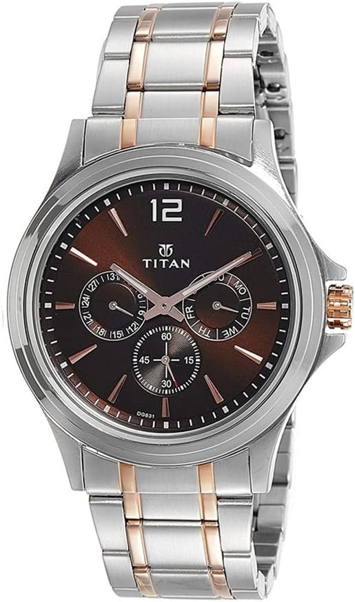 Titan Men Metal Neo Analog Black Dial Watch-Nl1698Km01/Nq1698Km01, Band ...
