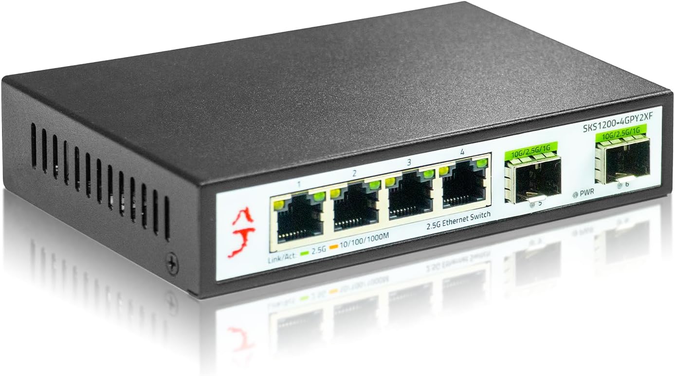 Amazon.com: XikeStor 8 Port 2.5G Web Managed Ethernet Switch with 10G ...