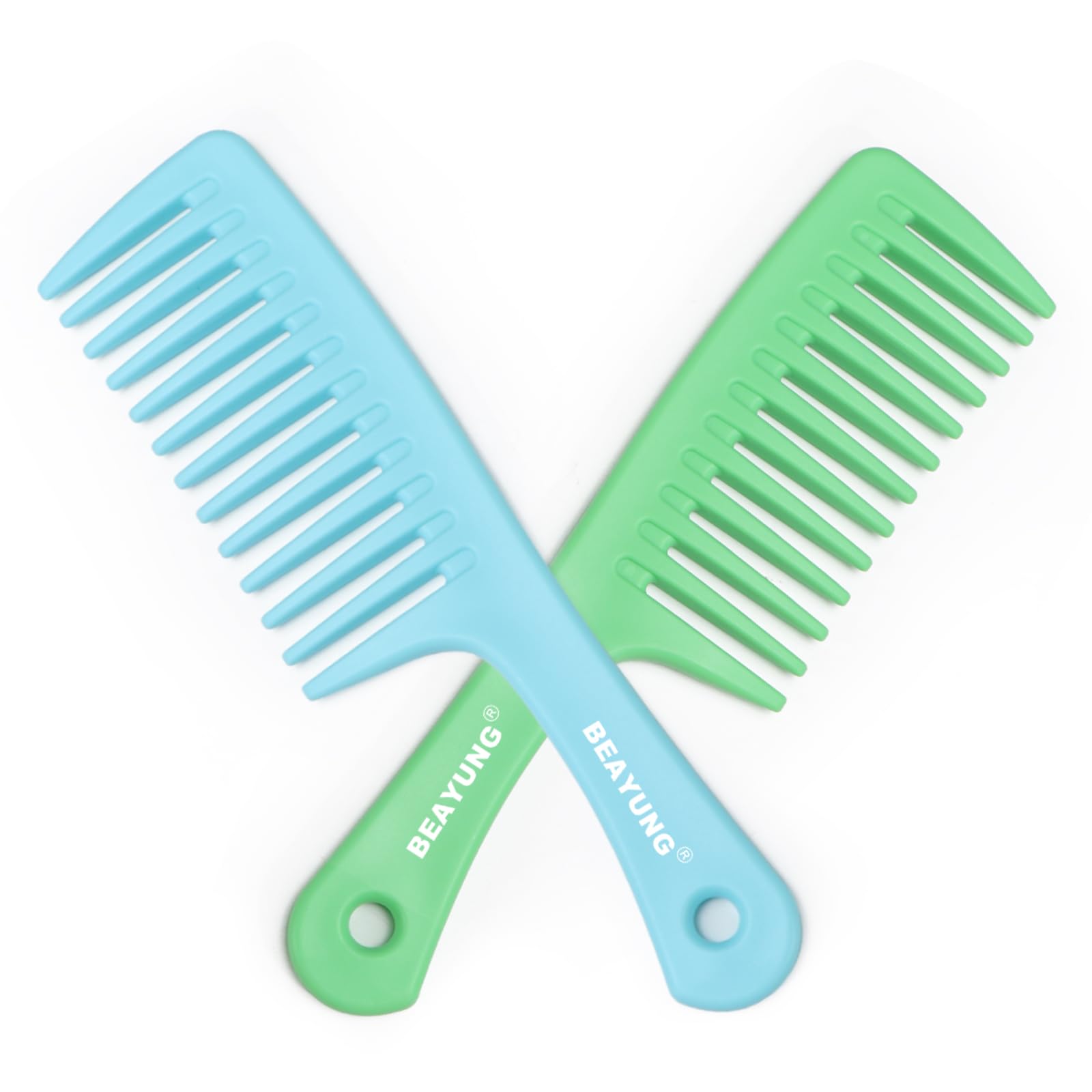 Amazon.com : BEAYUNG 2PCS Large Wide Tooth Comb, Shower Combs, Hair ...