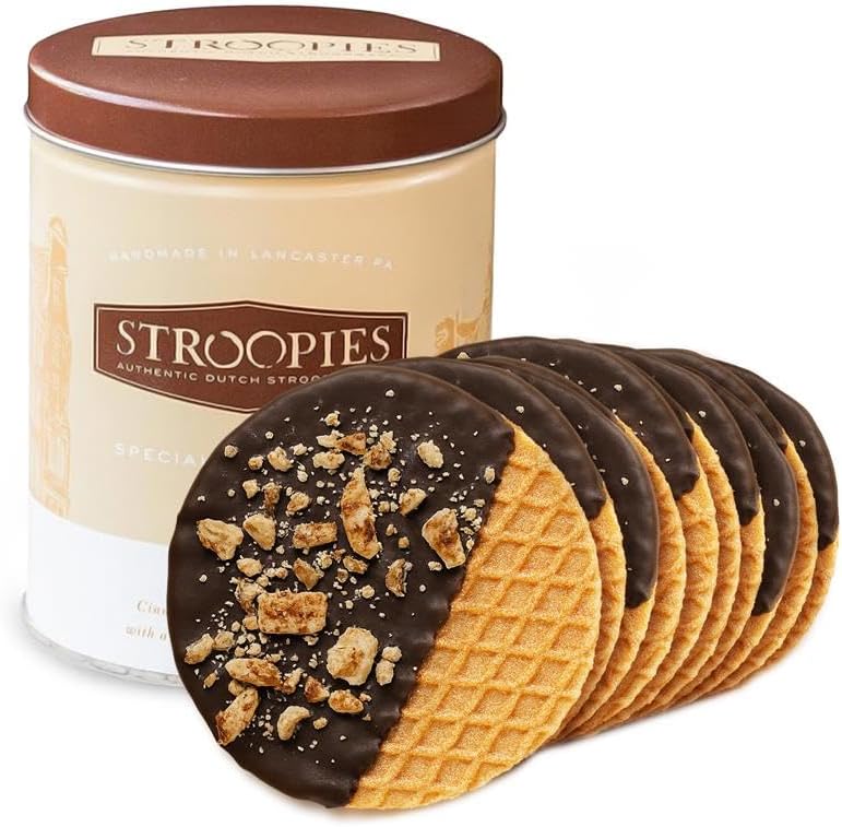 Amazon.com: 10 Pecan Sprinkled Stroopwafels - Caramel Filled Stroopies ...