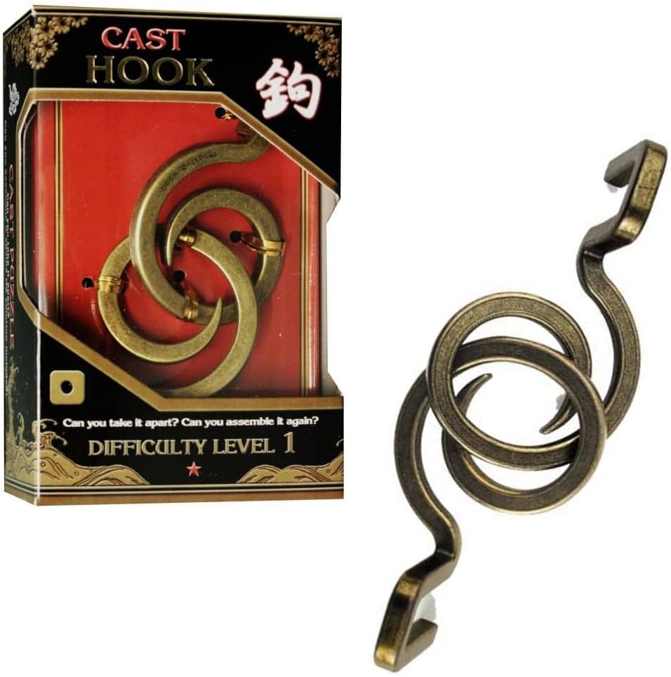 Amazon.com: Cast Hook - Hanayama Cast Metal Puzzle : Toys & Games