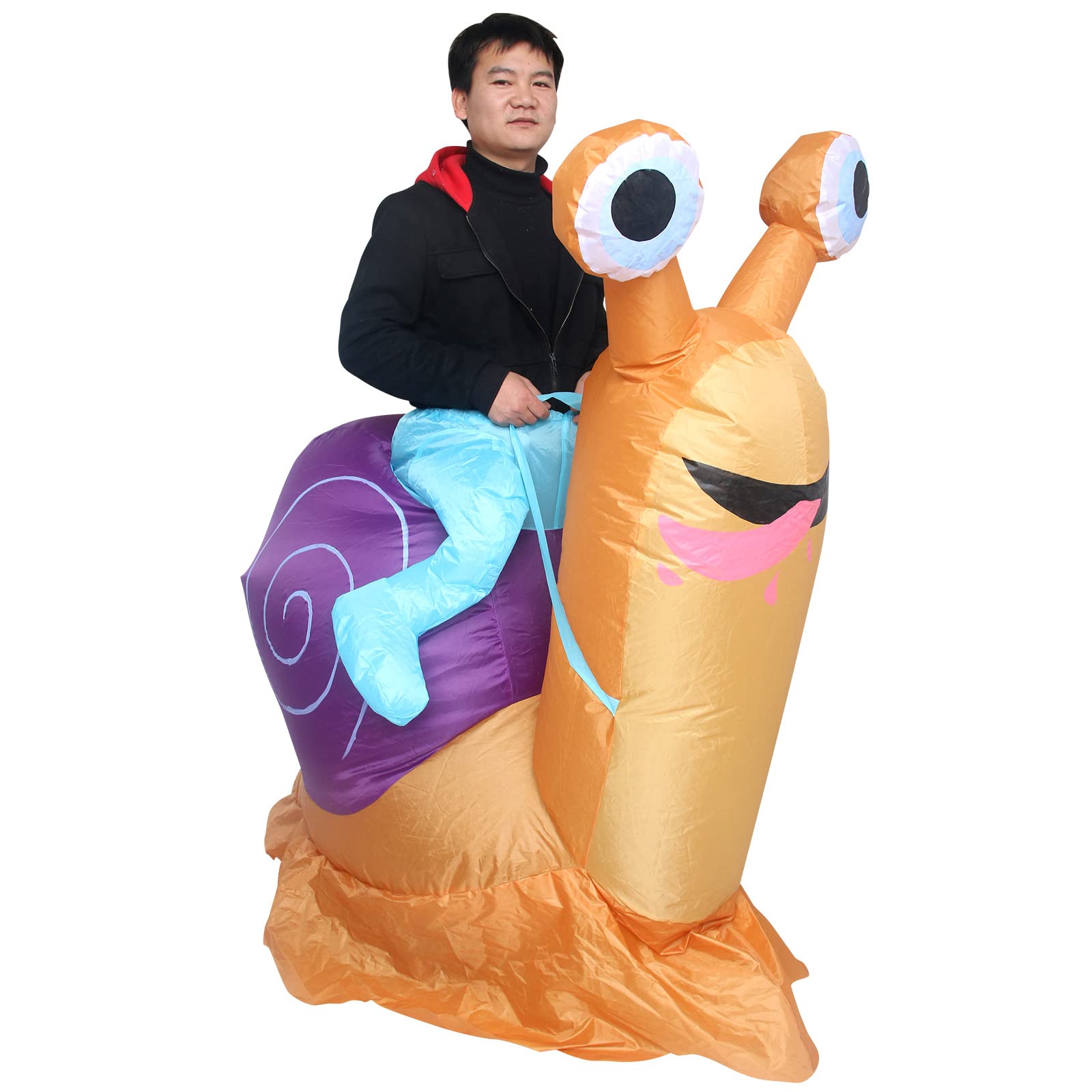Amazon.com: Edlike Halloween Inflatable Snail Costume Adults,Air Blow ...