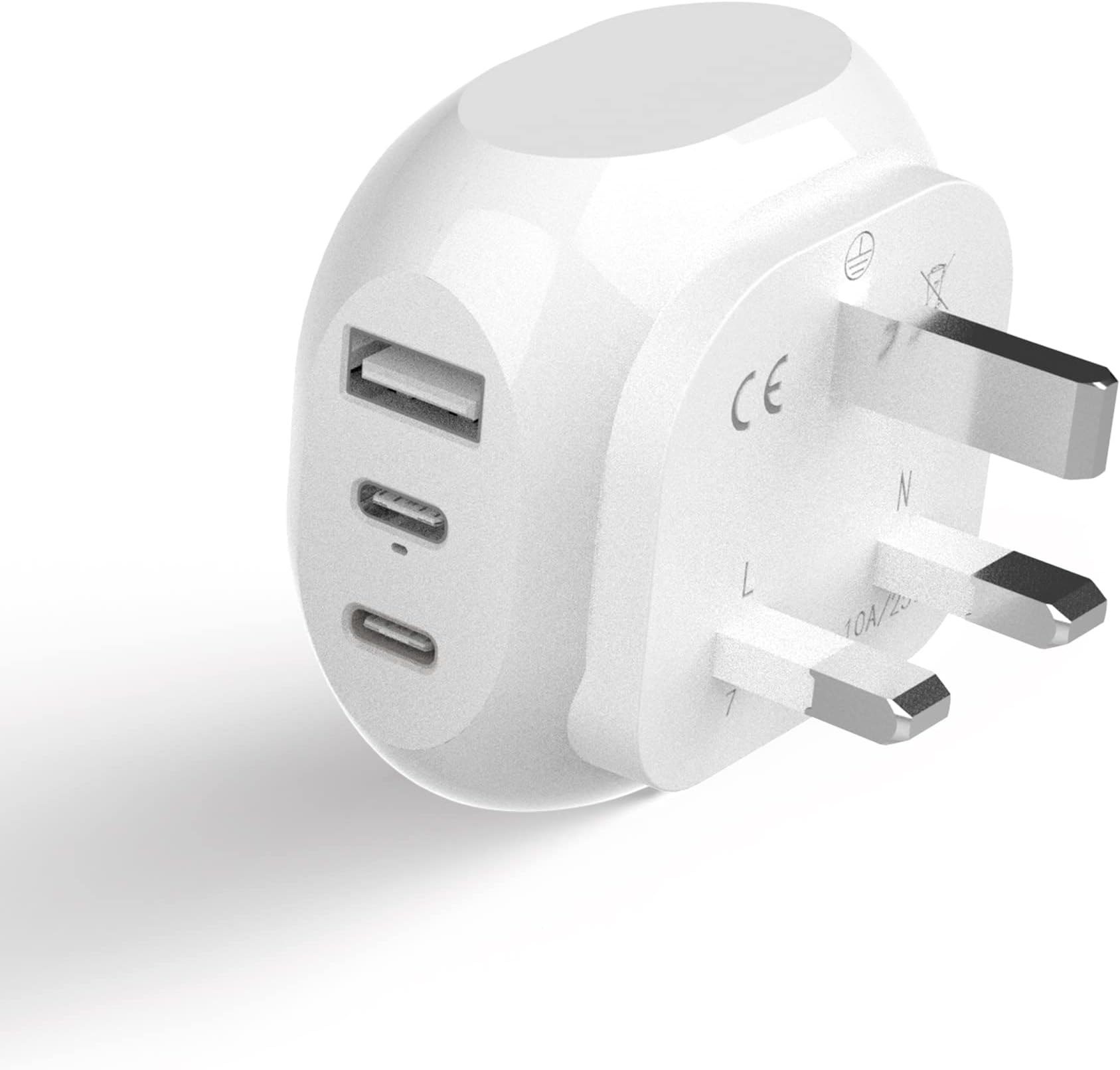 Amazon.com: Ceptics London, Hong Kong, Ireland Travel Adapter Plug ...