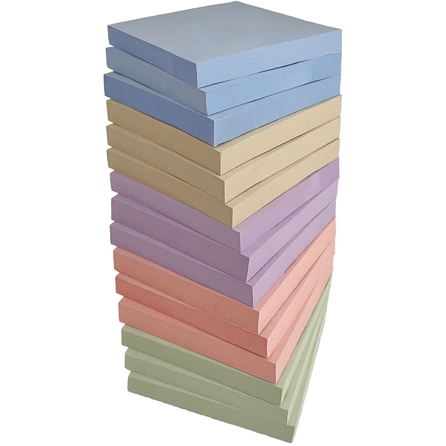 Amazon.com : 15 Pads Sticky Notes, 100 Sheets/Pad, Pastel Sticky Notes ...