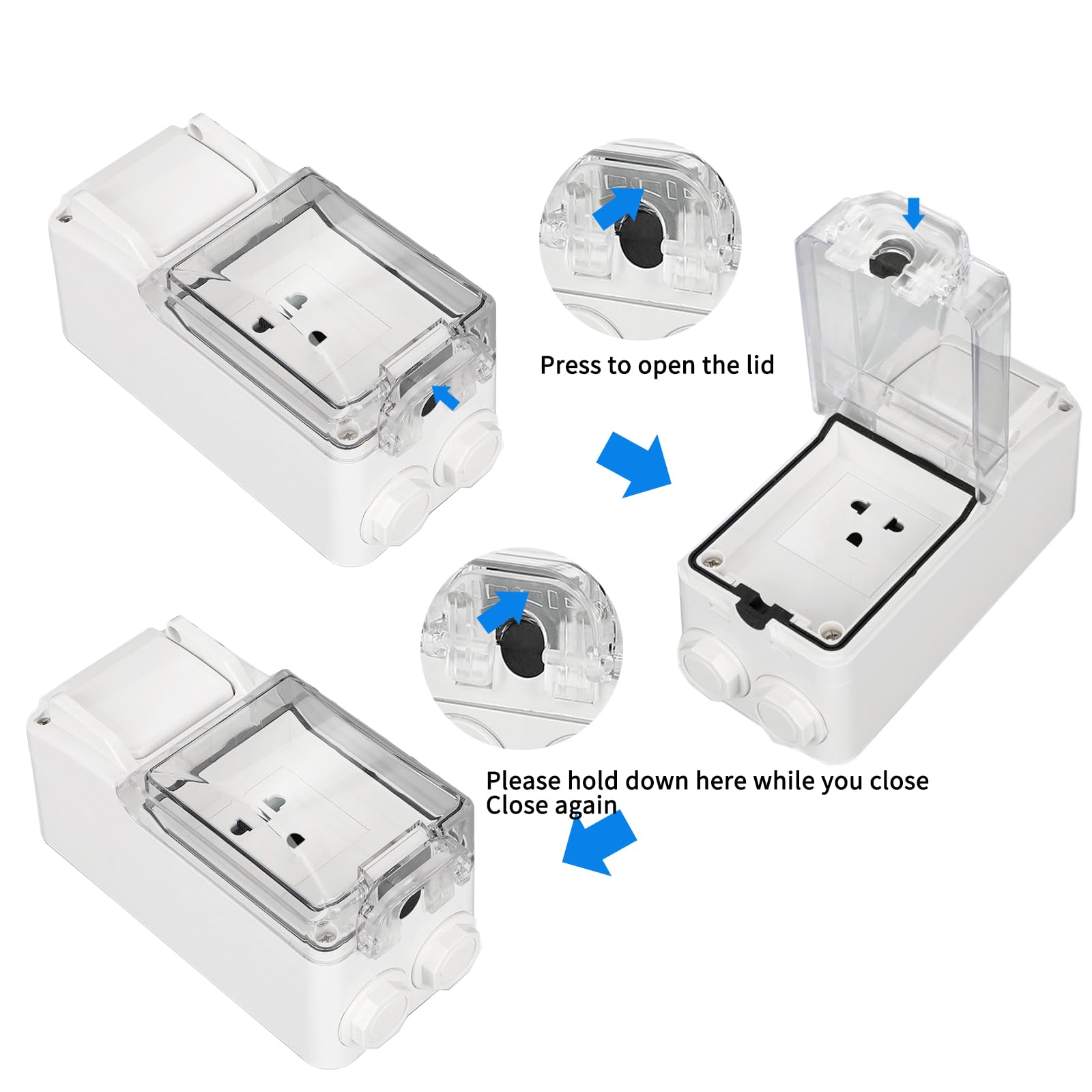 Snapklik.com : XINYIELE Outdoor Outlet Box Waterproof,Outdoor Power ...