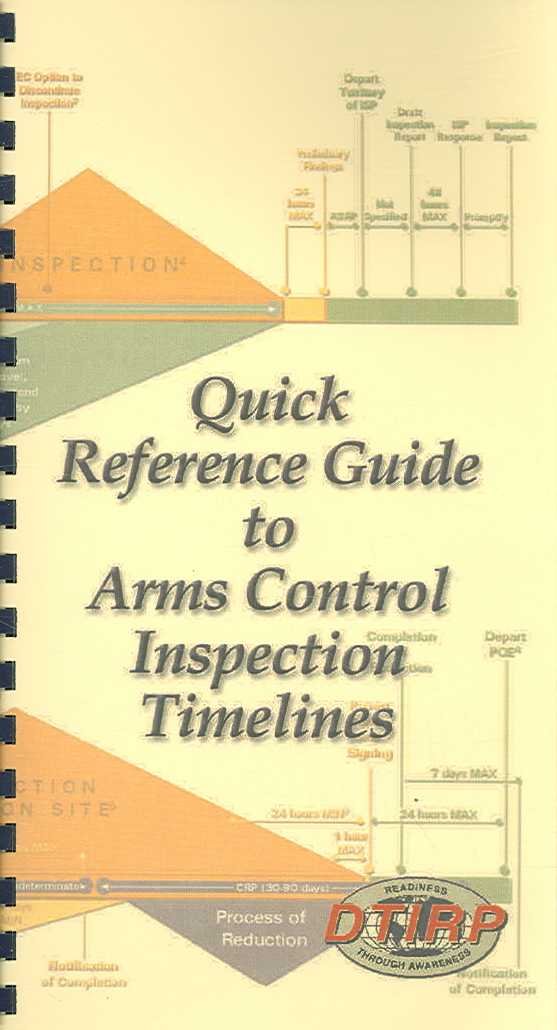 Buy Quick Reference Guide to Arms Control Inspection Timelines Book ...