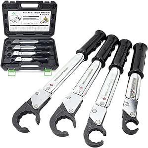 Amazon.co.jp: Disassembly Tool, 4 Ratchet Spanner Set for 1/4", 3/8", 1 ...