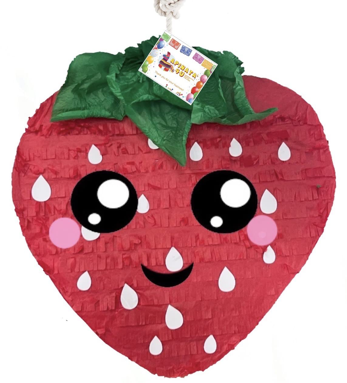 Amazon.com: 17" Strawberry Pinata Strawberry Theme Party Decoration ...