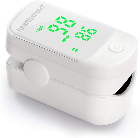 Amazon.com: HealthSmart Pulse Oximeter for Fingertip That Displays ...
