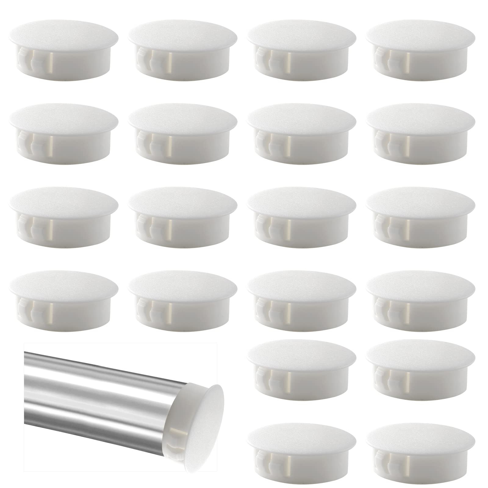 Amazon.com: Moicstiy 30Pcs 1-1/4 inch (32mm) White Hole Plugs, Plastic ...