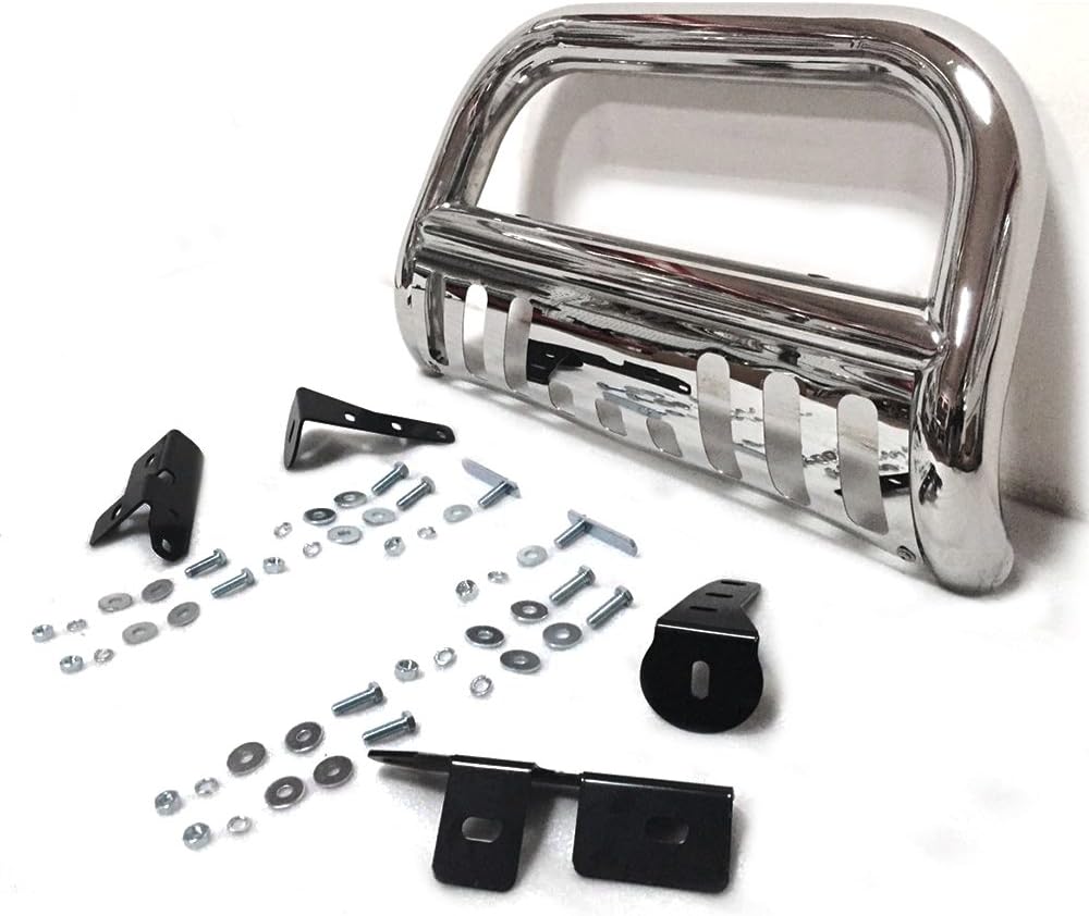 Amazon.com: MOTOOS Bull Bar Compatible with 1999-2007 Chevy Silverado ...