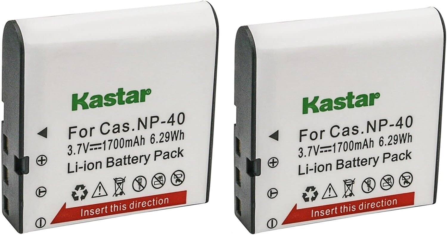 Amazon.com : Kastar 2-Pack Battery NP-40 Replacement for Minolta NP-40 ...