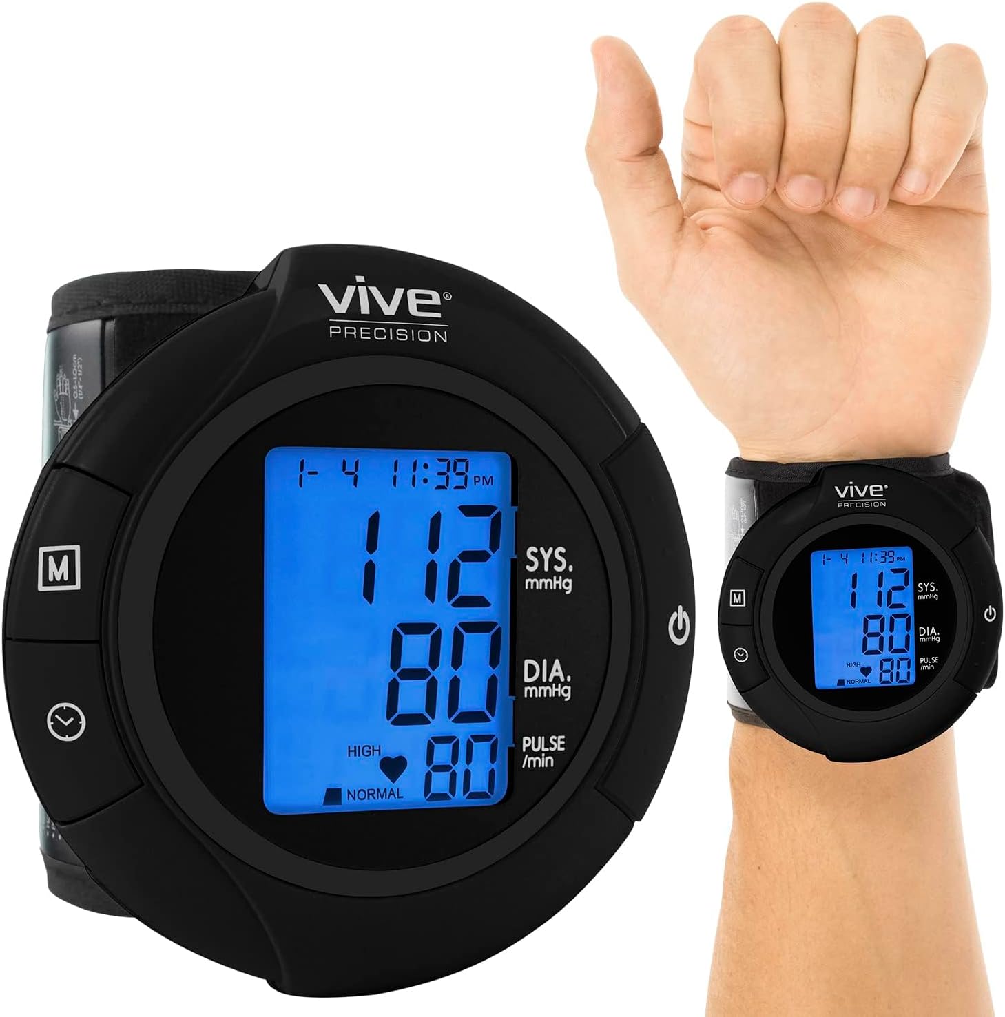 Amazon.com: Vive Precision Smart Wrist Blood Pressure Monitor - Digital ...