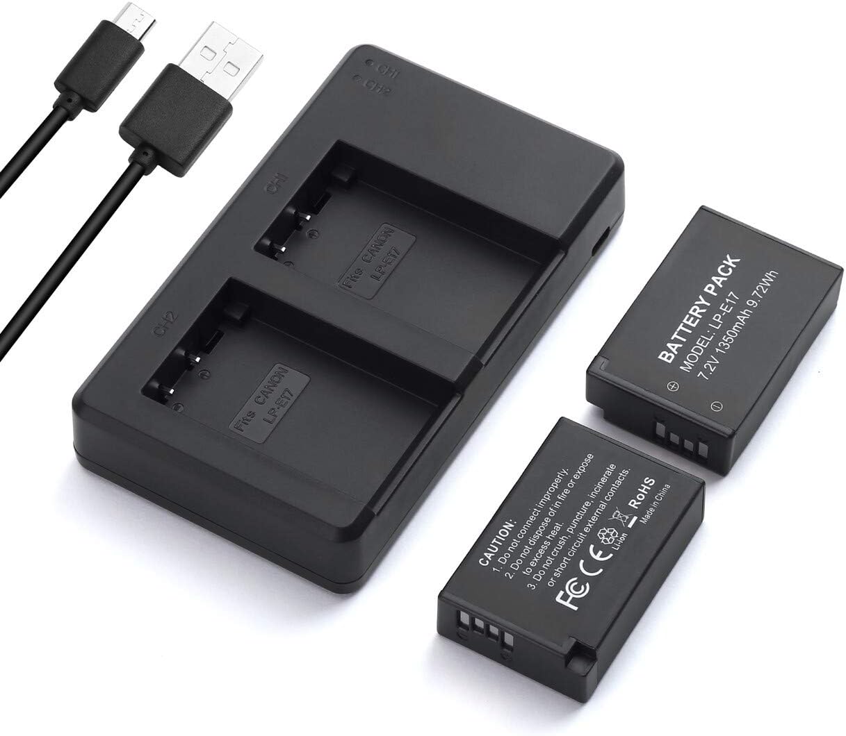 Amazon.com : Battery Charger for Canon EOS 200D, EOS 250D, EOS 750D ...