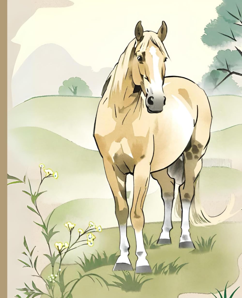 Palomino horse: composition book: wide ruled: Frazier, Heidi, Designs ...