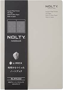 Amazon.com : NOLTY NOTE × LIMEX, A5 Log Type Notebook, 3.5mm Grid, 176 Sheets, Lime White ...