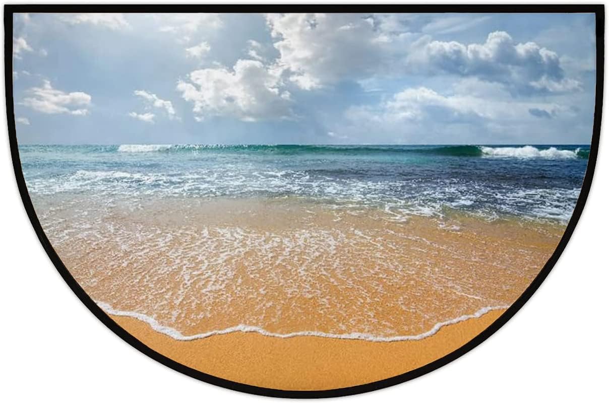 Amazon.com: Half Round Summer Beach Sea Wave Seaside Landscape Seascape ...