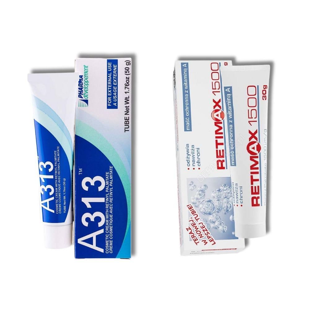 Crema A313 1.76 oz y Retimax 1.06 oz en inglés (paquete de 2) Retinol ...