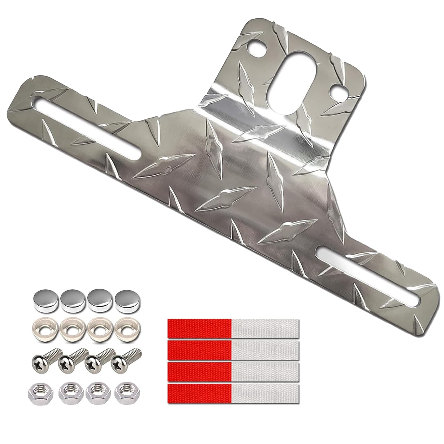 Trailer License Plate Holder Aluminum Heavy-Duty Bracket Holder Trailer ...