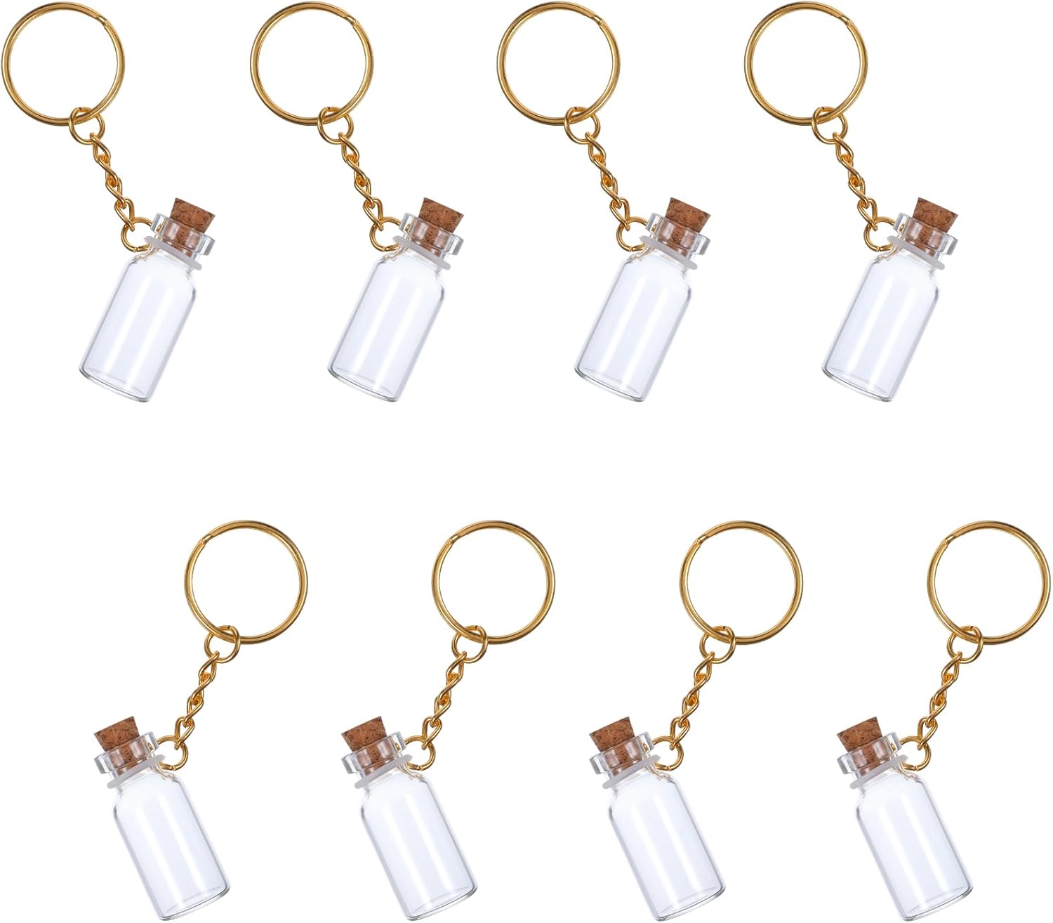 Amazon.com: GEEHUA Mini Glass Bottles, 8 Pcs 3ml Small Glass Bottles ...