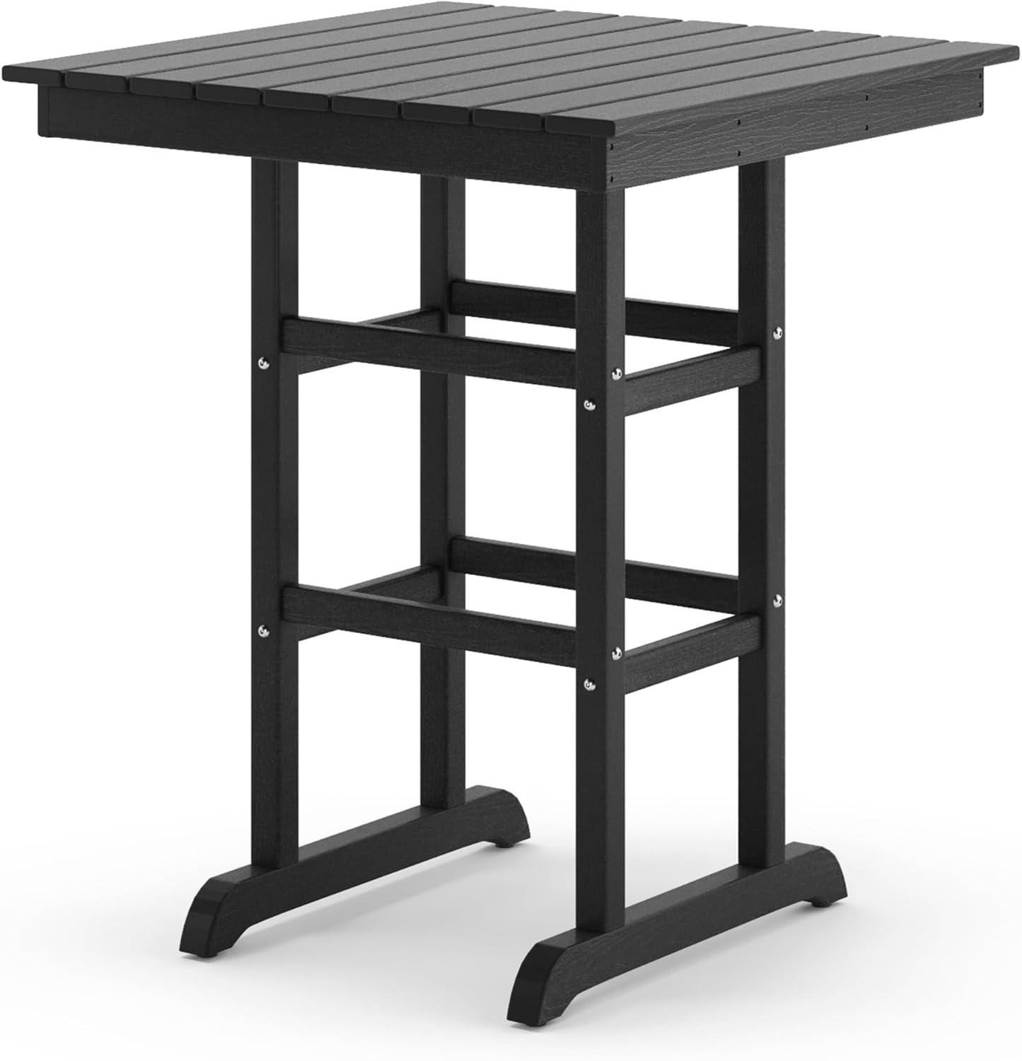 Amazon.com: Homenjoy Square Outdoor Bar Table, 37.2'' High Top Pub ...