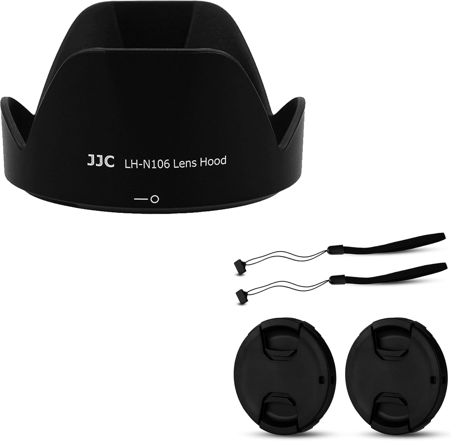 Amazon.com : JJC HB-N106 Reversible Lens Hood + 55mm Lens Cap Cover for ...